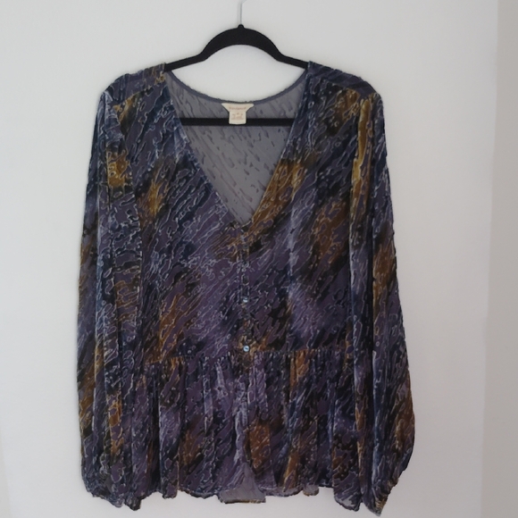 Sundance | Tops | Sundance Womens Purple Silk Blend Velvet Burnout ...